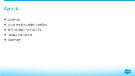 Leveraging Javascript Promises And The Bulk Api Pdf