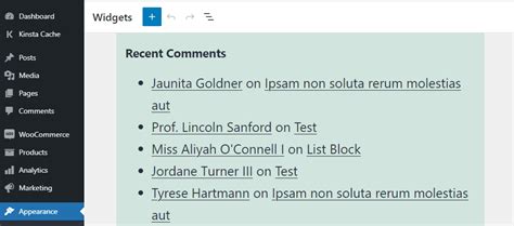 How To Use The Wordpress Latest Comments Block