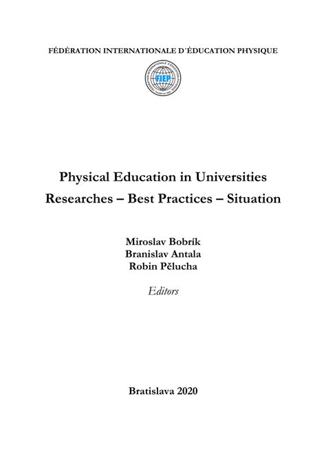 PDF Importance Of Sex And Gender For University Sports