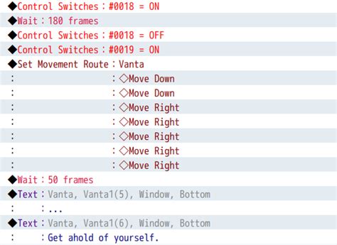 character in cutscene won t move [solved ] rpg maker forums