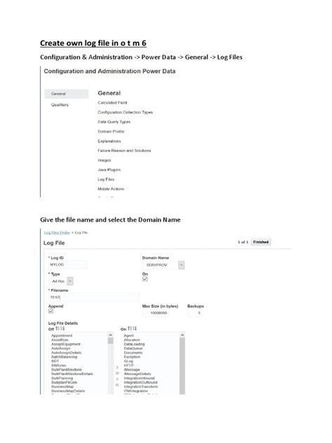 how to create a custom log file in optum360 pdf