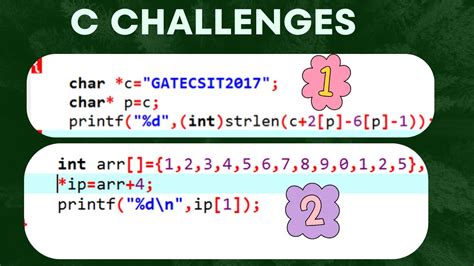 c challenge gate c programming important questions gate c programming youtube