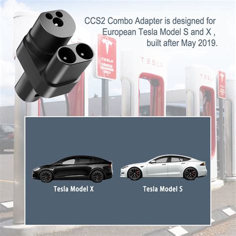 Ccs2 Type2 Adapter For Tesla Model S And Model X，in European Quick C O2evse