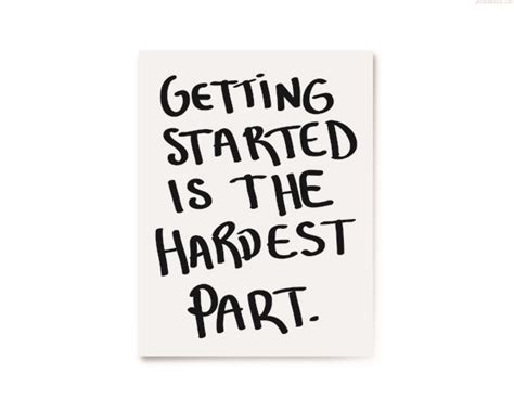 getting started is the hardest part — senn and sons