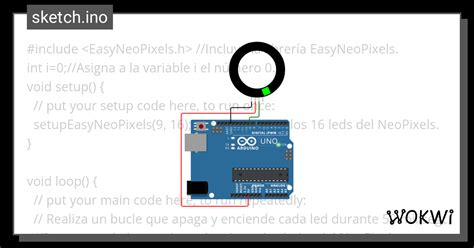Neopixels Ring I Wokwi Esp32 Stm32 Arduino Simulator