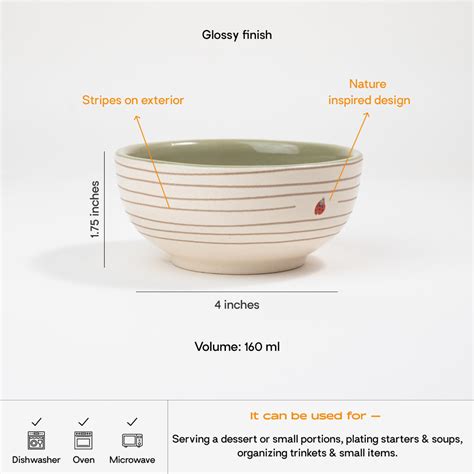 Dew Small Bowl 160ml Creamy Exterior Lagavi