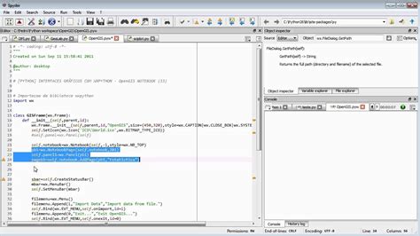 WxPython OpenGIS Notebook YouTube