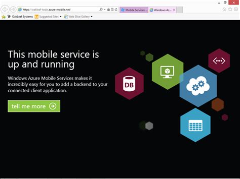 oakleaf systems windows azure mobile services preview walkthrough part