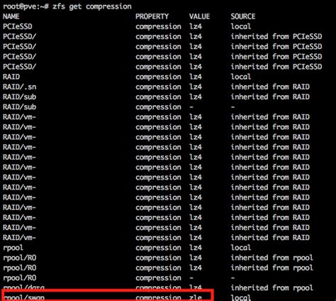 Zfs筆記zfs 壓縮加速功能與pve Zsync 快照備份