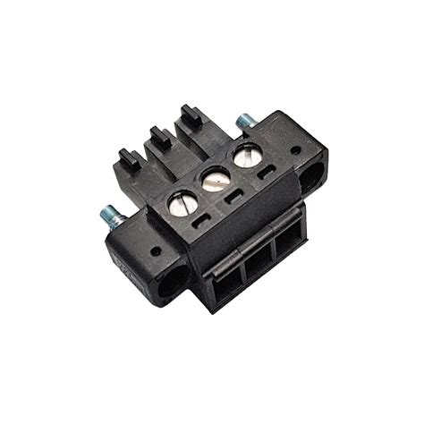 52000030 3 Pin Rm 381 Terminal Block Phoenix Black Iba Ag Adegis