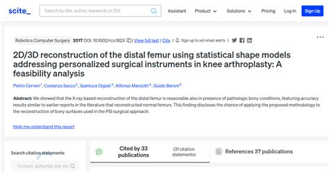 2d3d Reconstruction Of The Distal Femur Using Statistical Shape Models