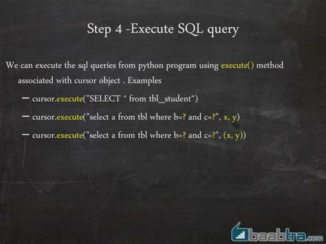 Database Connectivity In Python Pptx