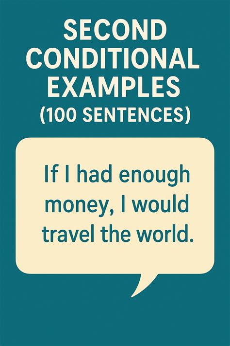 Second Conditional Examples 100 Sentences Speak English By