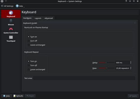 No Keyboard Detected Kde System Settings Kde