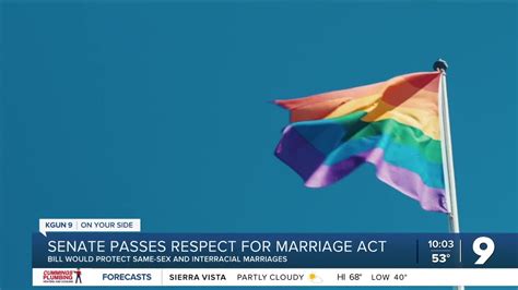 Senate Passes Bill That Would Protect Same Sex And Interracial Marriages