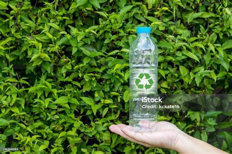 녹색 나무 벽에 신선한 물 병 콘셉트 재활용에 플라스틱 물병을 손으로 잡고 지구와 환경을 절약 감소에 대한 스톡 사진 및 기타 이미지 Istock