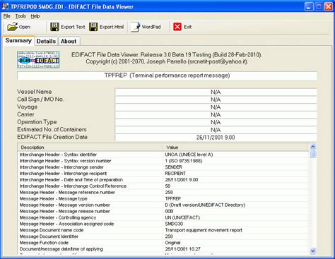 EDIFACT File Data Viewer Download Softpedia