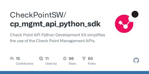 GitHub CheckPointSW Cp Mgmt Api Python Sdk Check Point API Python