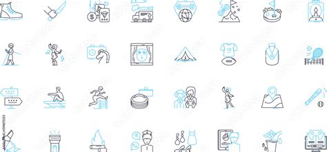 Personal Intelligence Linear Icons Set Self Awareness Insightfulness Empathy Introspection