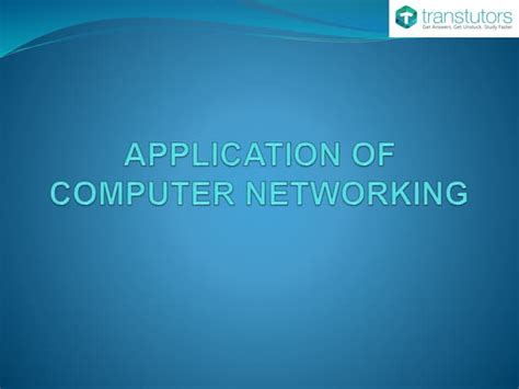 Applications Of Computer Networking Computer Science Ppt