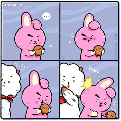 Just One Lick Bt21 Bts Bts Bảo Tàng Anh Hài Hước