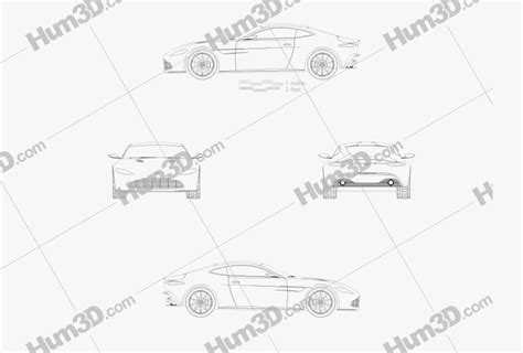 Aston Martin Db10 2018 Blueprint 3dmodels