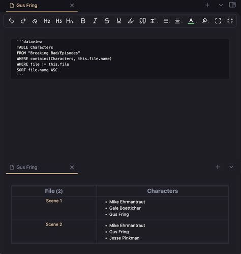 dataview remove this file name from displayed results help