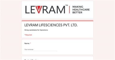 Praneet Dutta On Linkedin Levram Lifesciences Pvt Ltd