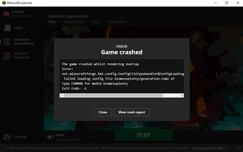 Can Someone Help Me Fix Failed Loading Config File Crash For Minecraft
