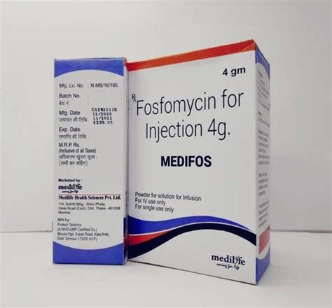 Medifos Fosfomycin Injection 4 Gm At ₹ 1000piece Fosfomycin Sodium
