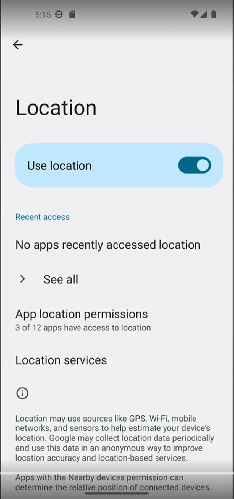 Calling To Appsettingsopenappsettingstype Appsettingstypelocation Does Not Open Location