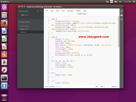 Brackets 15 Text Editor Released With Instant Search Improvement 2daygeek