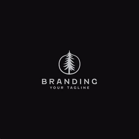 Premium Vector Minimal Tree Logo Design Template