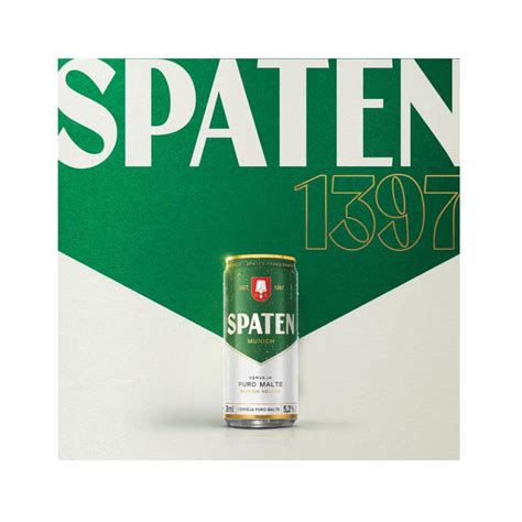 Cerveja Spaten Munich Puro Malte Lata 269ml Mercantilnovaera