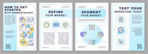 Get Started With Segmentation Blue Brochure Template Leaflet Design