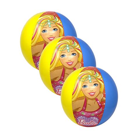 Barbie Girls Barbie Beach Ball Inflatable 135 3 Pack Set Pool Party Favor