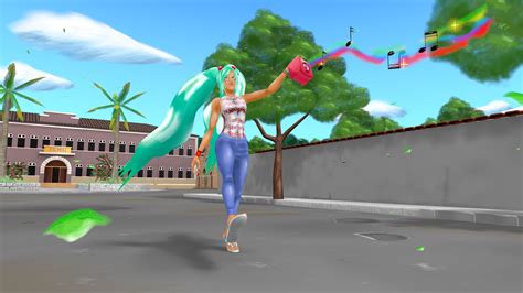 3d Model Brazilian Hatsune Miku Scene Vr Ar Low Poly Cgtrader
