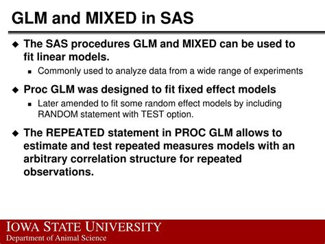 Ppt Use Of Proc Mixed To Analyze Experimental Data Powerpoint