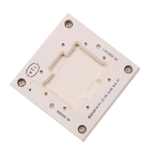 深圳谷易电子生产的模块48pin 1 27mm 25 4x36 6x4 47mm合金旋钮测试座 概述 性能 特点 规格 应用 生产厂家