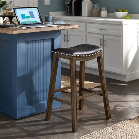 Classic Counter Height Stool With Nailhead Trim Foter