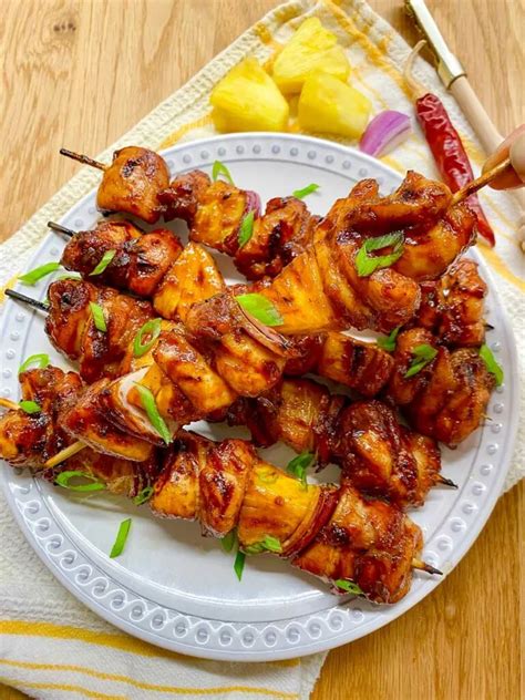 Honey Sriracha Chicken Skewers Fed By Sab