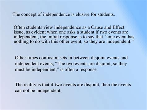 Ppt Independence In Probability And Statistics Powerpoint