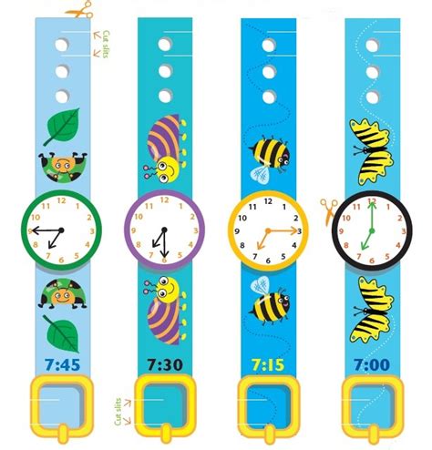 예쁜 어린이 손목시계도안 네이버 블로그