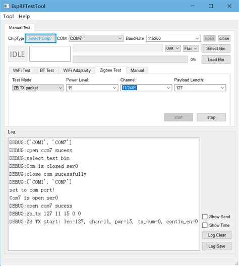 802154 非信令测试 Esp32 C6 — Esp 测试工具 Latest 文档