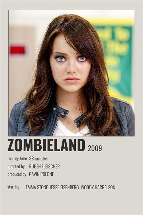 Zombieland Polaroid Poster Film Posters Minimalist Iconic Movie