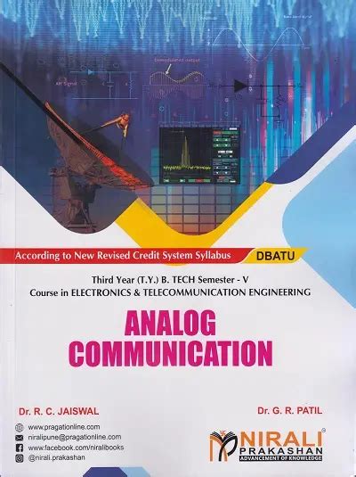Nirali Prakashan Analog Communication Electronics And Telecommunication Engineering Sem 5 For