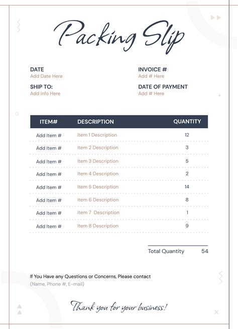 Free Packing Slip Template Word Free Printables Hub