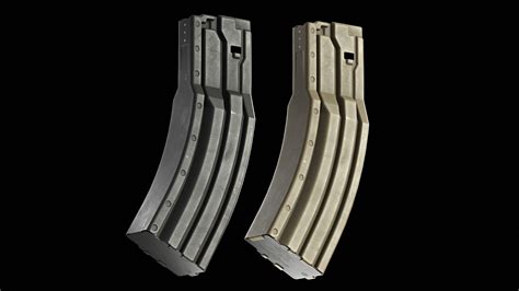 3d Model Surefire 60 Rounds Ar 15 Stanag Magazine Vr Ar Low Poly