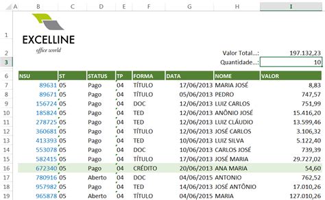 Excelline Office World Excel Vba Destacando Automaticamente A Linha