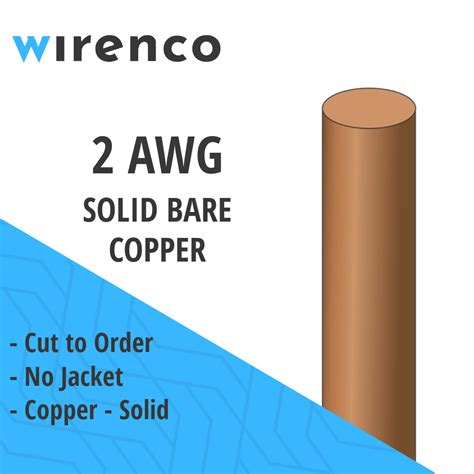 2 Awg Solid Bare Copper Building Wire